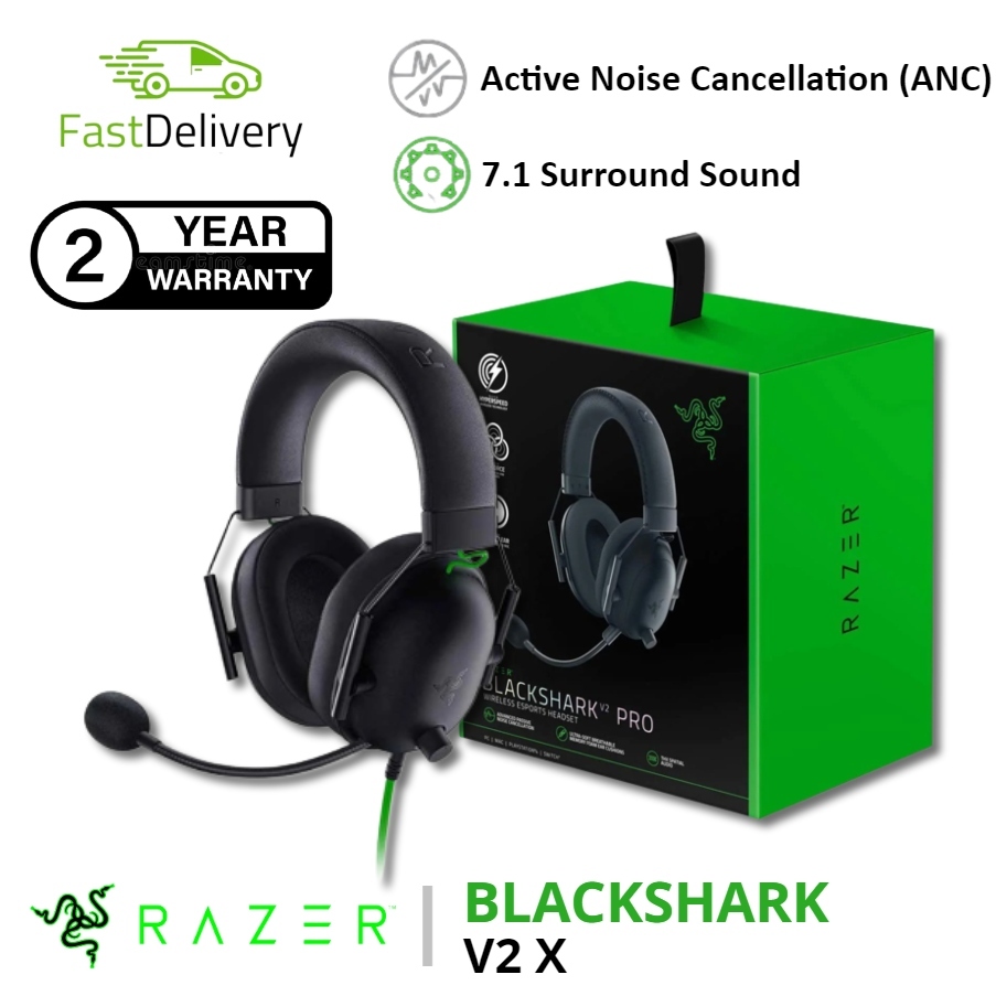 Razer BlackShark V2 X | 7.1 Surround sound & ANC Gaming Headset Razer ...
