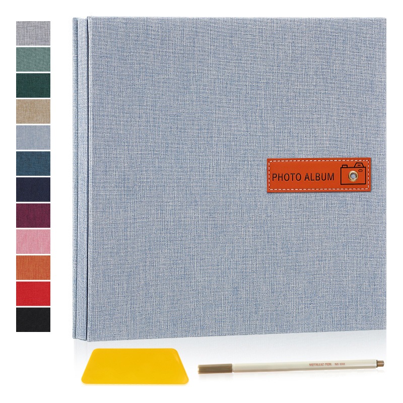 FABRIC Photo Album 12 Inch Diy Album Self Adhesive Lovers Birthday Gift ...