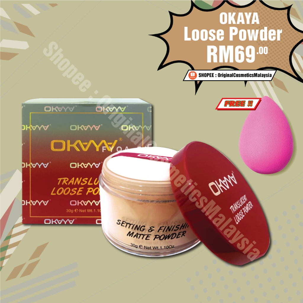 [🎁 FREEGIFT EXTRA‼️] OKAYA LOOSE POWDER TRANSLUCENT MUA BELLAZ New ...