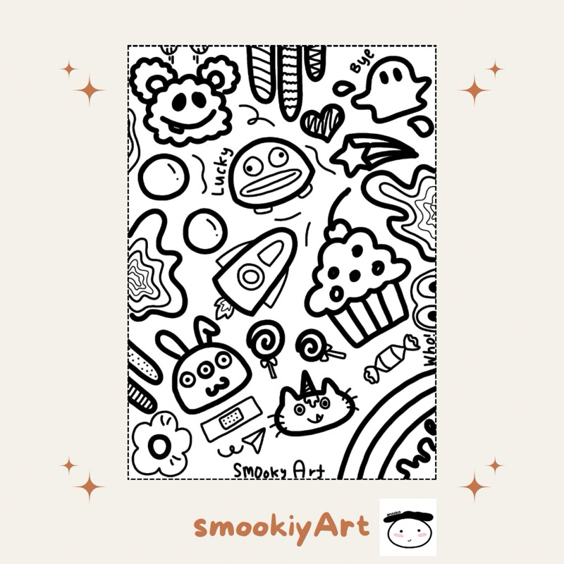 [PDF]Colouring sheet doodle/ lukisan doodle cute mewarna | Shopee Malaysia