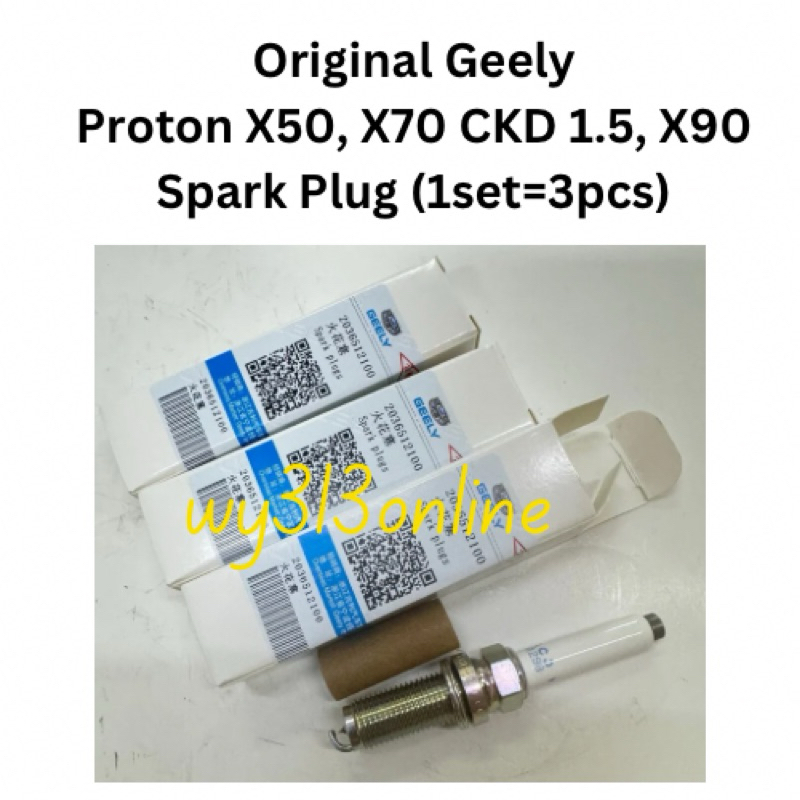 (1set=3pcs) Original Geely Proton X50, X70 CKD 1.5, X90 Spark Plug ...