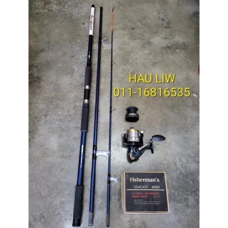 SET PANCING PANTAI HYTAC + FISHERMAN'S DRAG 15KG SURF SET . | Shopee ...