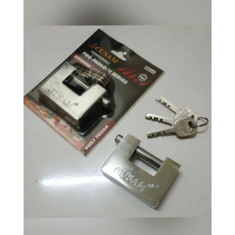 Eusam Lock🔐with 3 keys security lock hardened shackle Lock pro pad lock ...