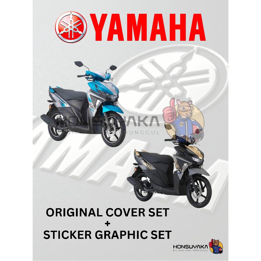 ORIGINAL COVER SET FOR YAMAHA EGO AVANTIZ WITH STICKER READY STOCK ...