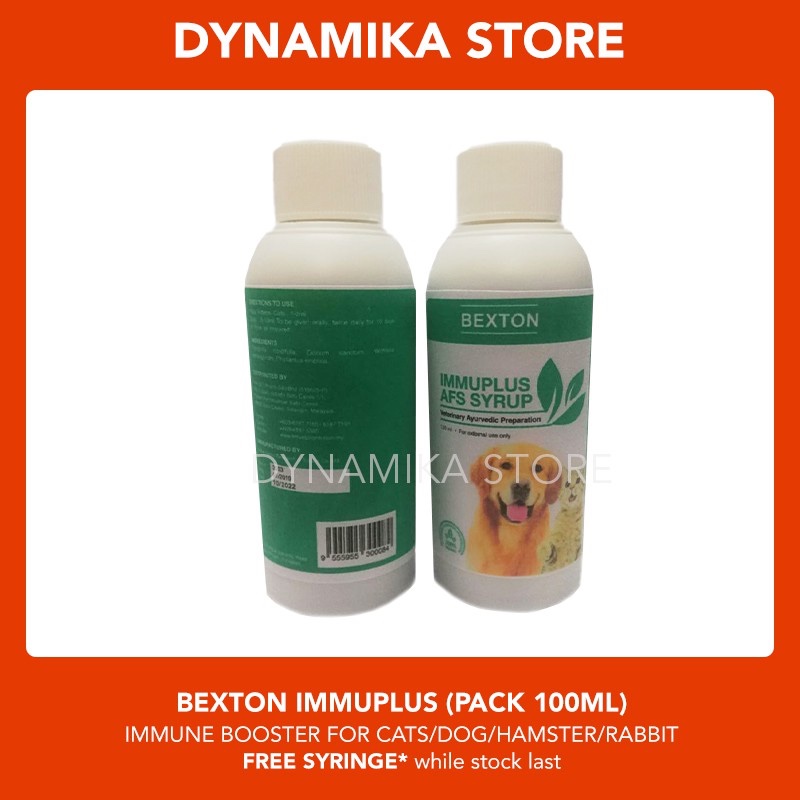 BEXTON IMMUPLUS – IMMUNE BOOSTER FOR CATS & DOG 100ML (REPACKAGING ...
