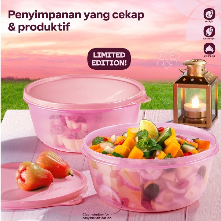 Tupperware Modular Bowl 1.5L/ Airtight Food Container/ Bekas Simpan ...