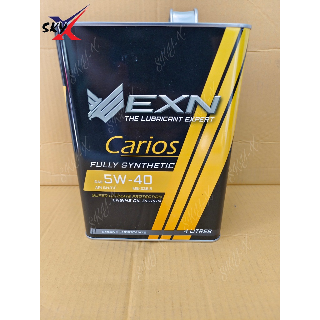 EXN Engine Oil Carios Fully Synthetic 5W40 -4LITER | Shopee Malaysia