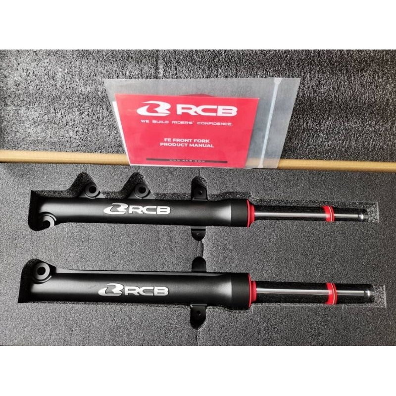 2024 NEW ITEM RCB RACING FE FORK ADJUSTABLE 26MM BLACK FRONT LC135 V1 ...
