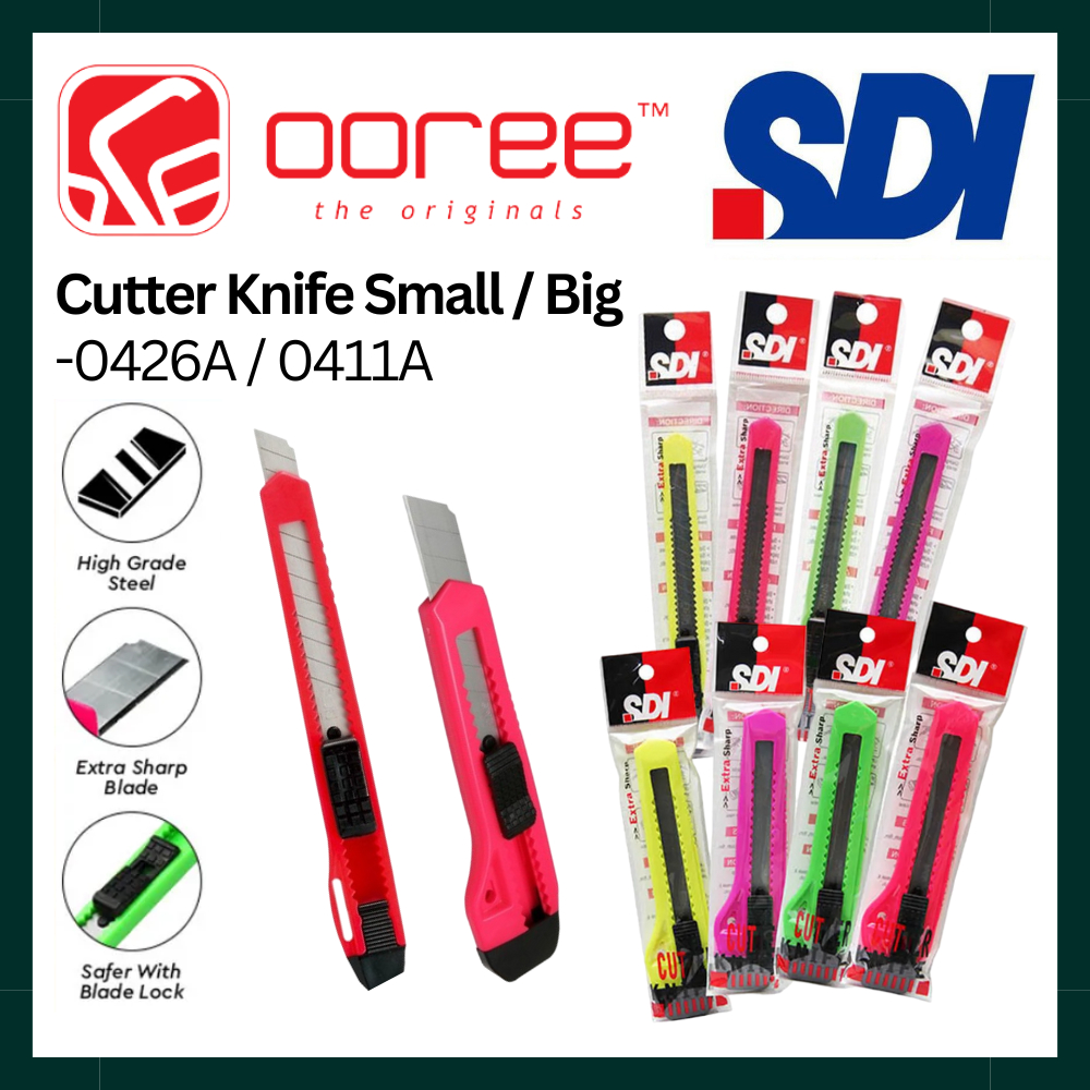 SDI CUTTER KNIVES SMALL BIG EXTRA SHARP HEAVY DUTY KNIFE CUT ...