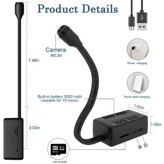 Wireless HD Hidden Camera, DIY Module Mini Spy Camera, Built-in Battery ...