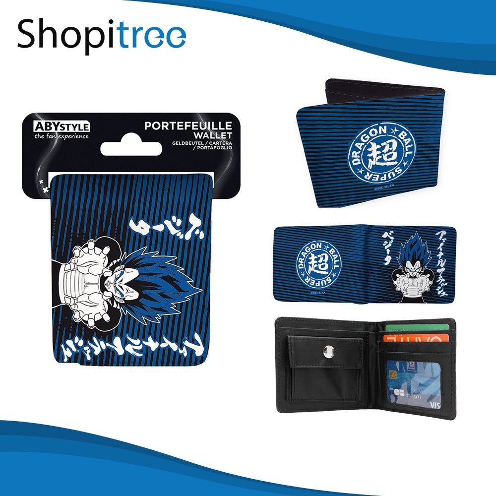 ABYstyle DRAGON BALL SUPER Wallet Vegeta Royal Blue Vinyl | Shopee Malaysia