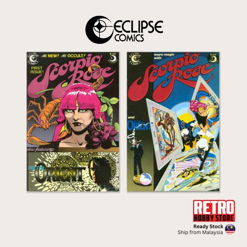 SCORPIO ROSE Complete Set 1 & 2 Eclipse Comic First Issue #1 #2 1983 for Collection Collector ...