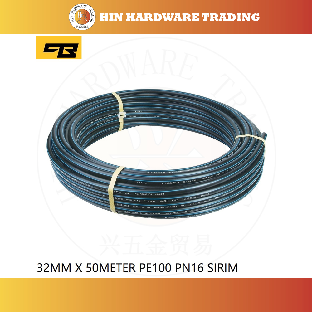 Buteline PE100 Polyethylene Pipe for Cold Water SIRIM SPAN Certified ...