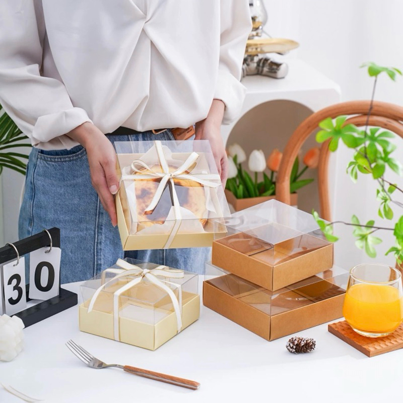 4/6 inch Burnt Cheese cake box Cake packing box Dessert box Food ...