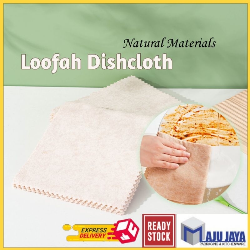 Loofah Rag Pure Natural Luffa Towel Oil Absorbent Kitchen Dishwashing ...