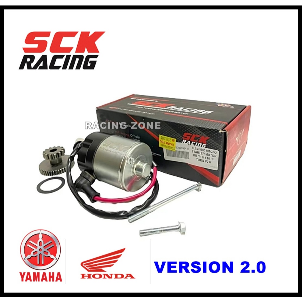 SCK STARTER MOTOR GEAR HI-TORQ V2.0 Y15ZR Y16ZR LC135 4S RS150 RSX 100% ORIGINAL Y15 Y16 RS ...