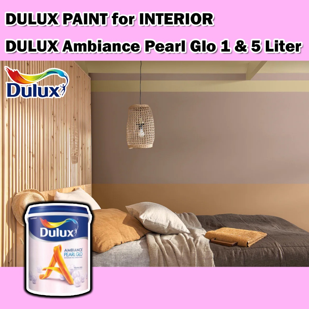 Dulux Ambiance Pearl Glo Interior Wall Finish 1L Midnite Hour / Stone Road / Thick Smoke ...