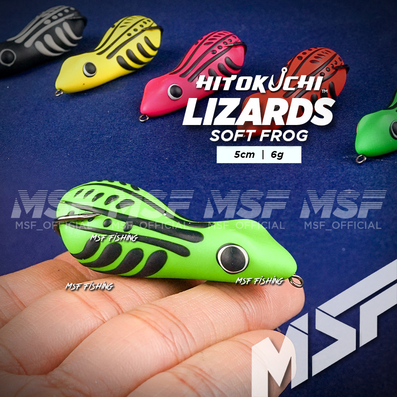 [MSF] Hitokuchi Lizards Soft Frog | 5cm / 6g | Katak Getah Murah Umpan ...