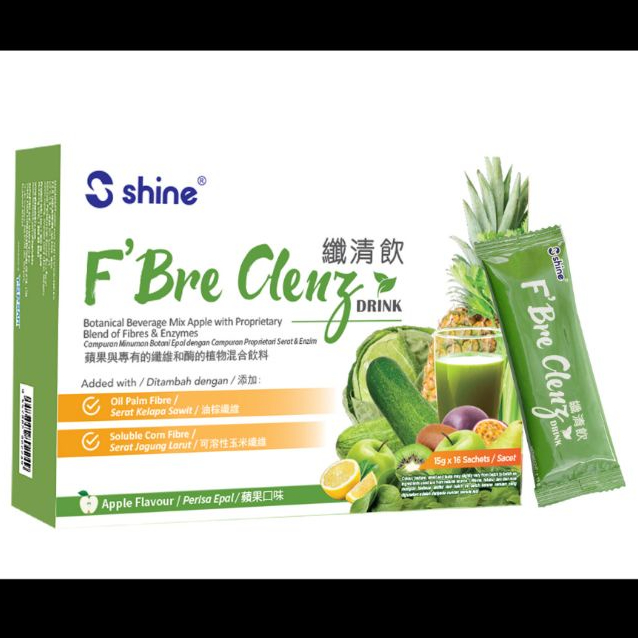 SHINE F'BRE CLENZ DRINK 15G X 14+2 SACHET | Shopee Malaysia