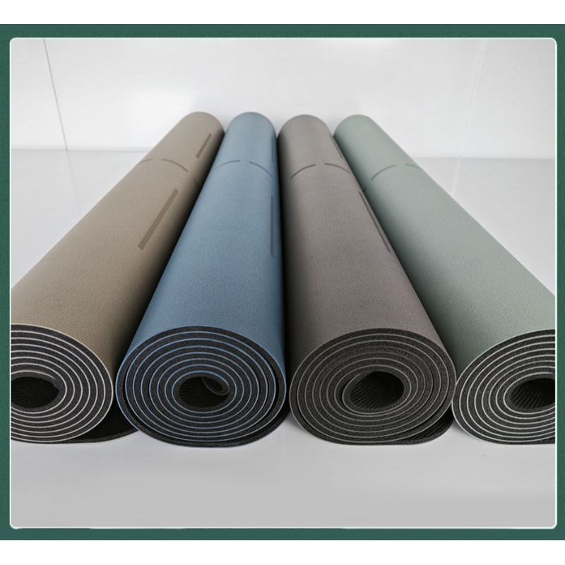 Yoga Vibes 80cm extra width New Upgrade Matte PU Natural Rubber mat ...