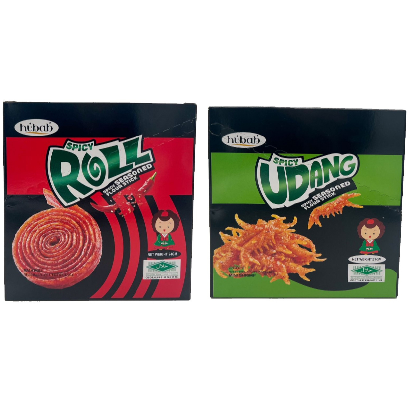 Hubab Spicy Roll Mala Roll/ Spicy Udang Mini Shrimp/ Taufool Kebab ...