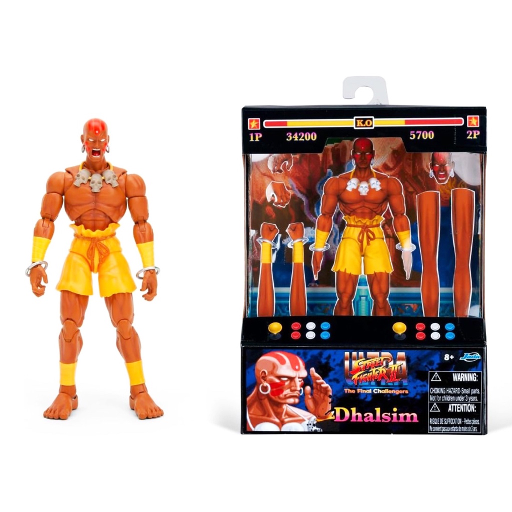 Jada Toys Ultra Street Fighters 2 II 6" Action Figures Figurines - Ryu ...