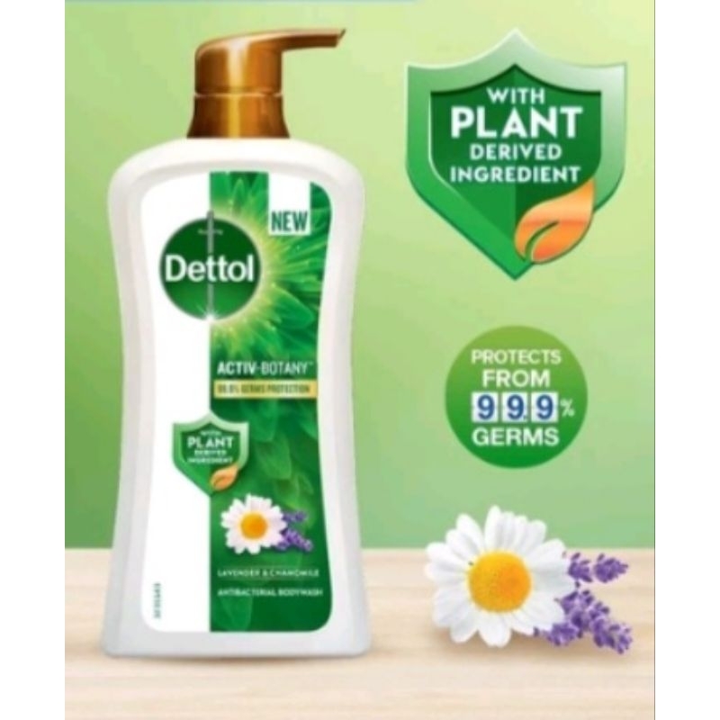 Dettol Antibacterial Activ Botany Lavender Chamomile Shower Gel Body ...