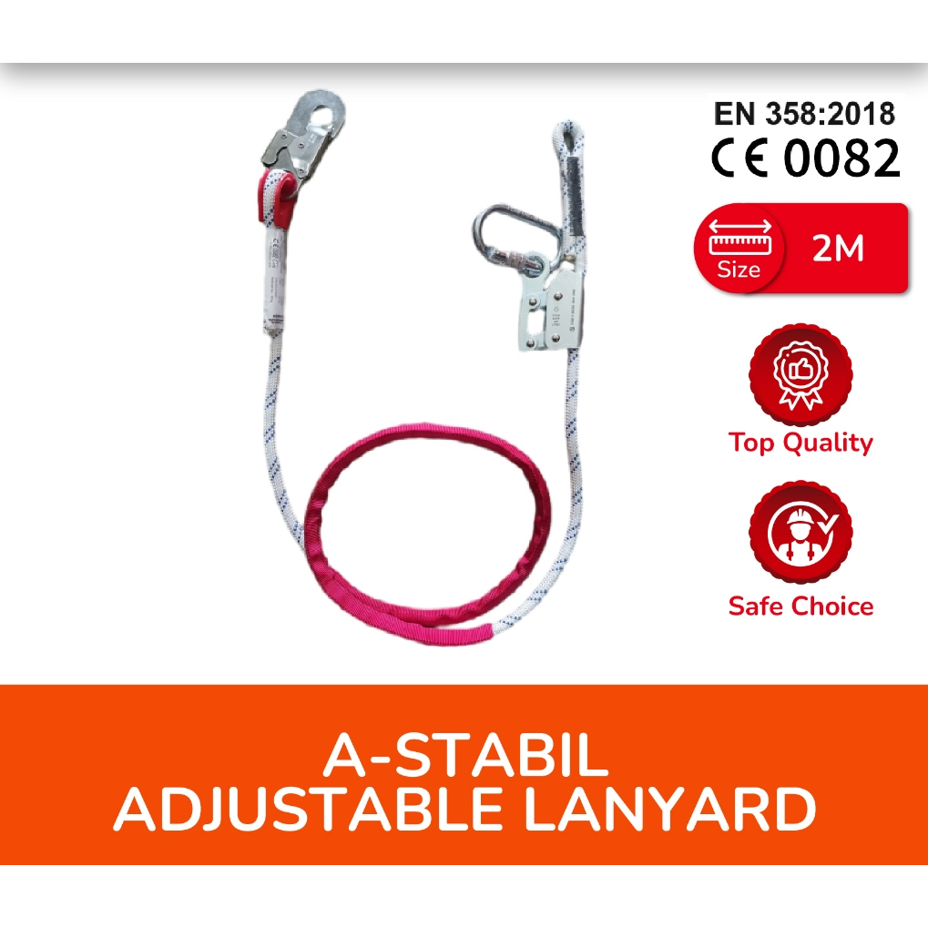 A-Stabil Adjustable Lanyard For Work Positioning Lanyard And Restraint ...