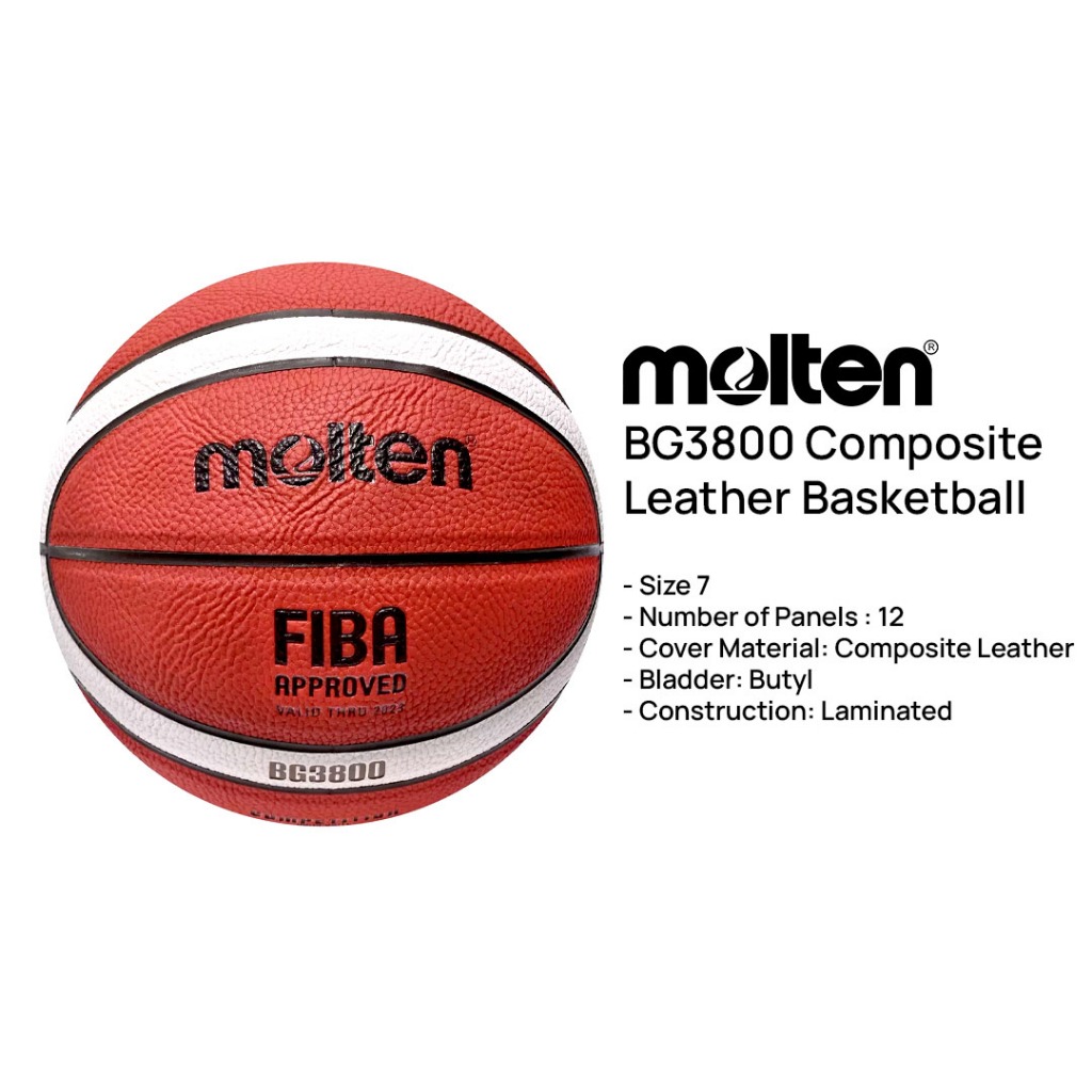 Molten BG3800 Composite Leather Basketball - Size 7 / Bola Keranjang | Shopee Malaysia