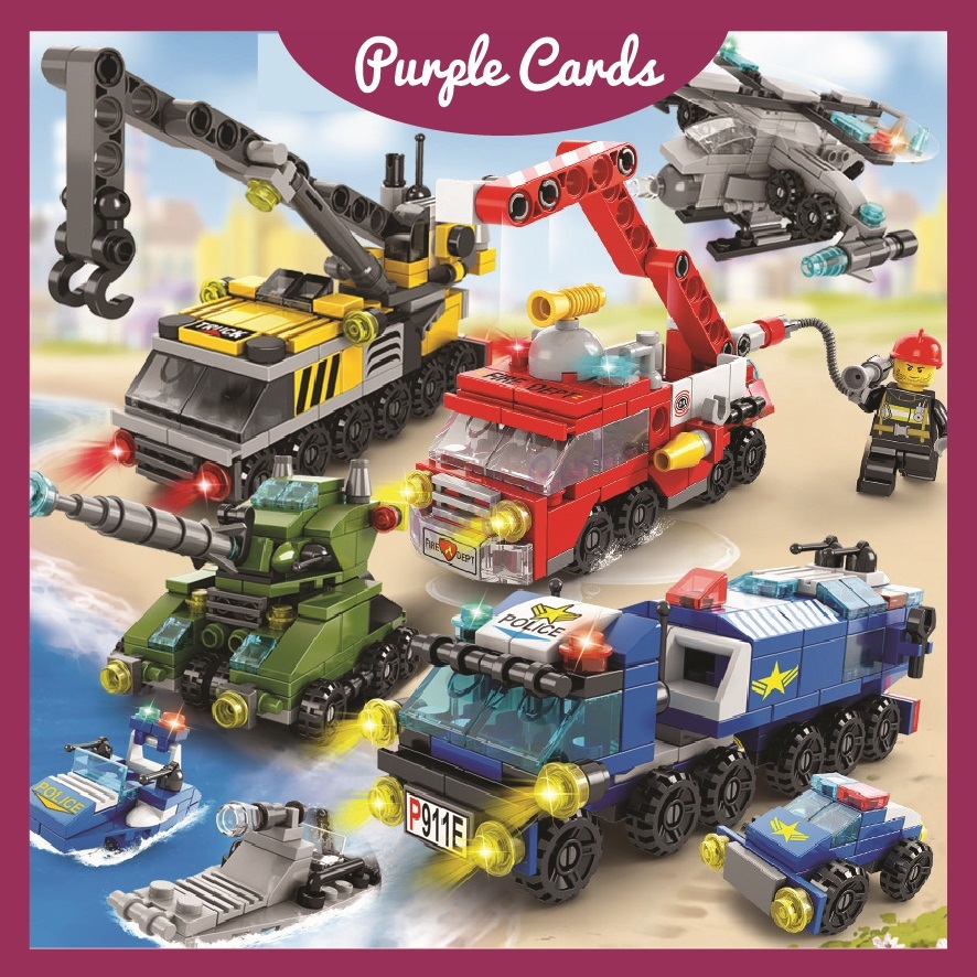 Car Building Block /Bricks Block Set 6 IN 1 / Toy Vehicle Block / Small ...