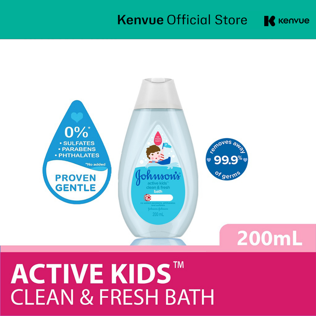 Johnson's Active Kids Clean & Fresh Bath 200ml | Shopee Malaysia