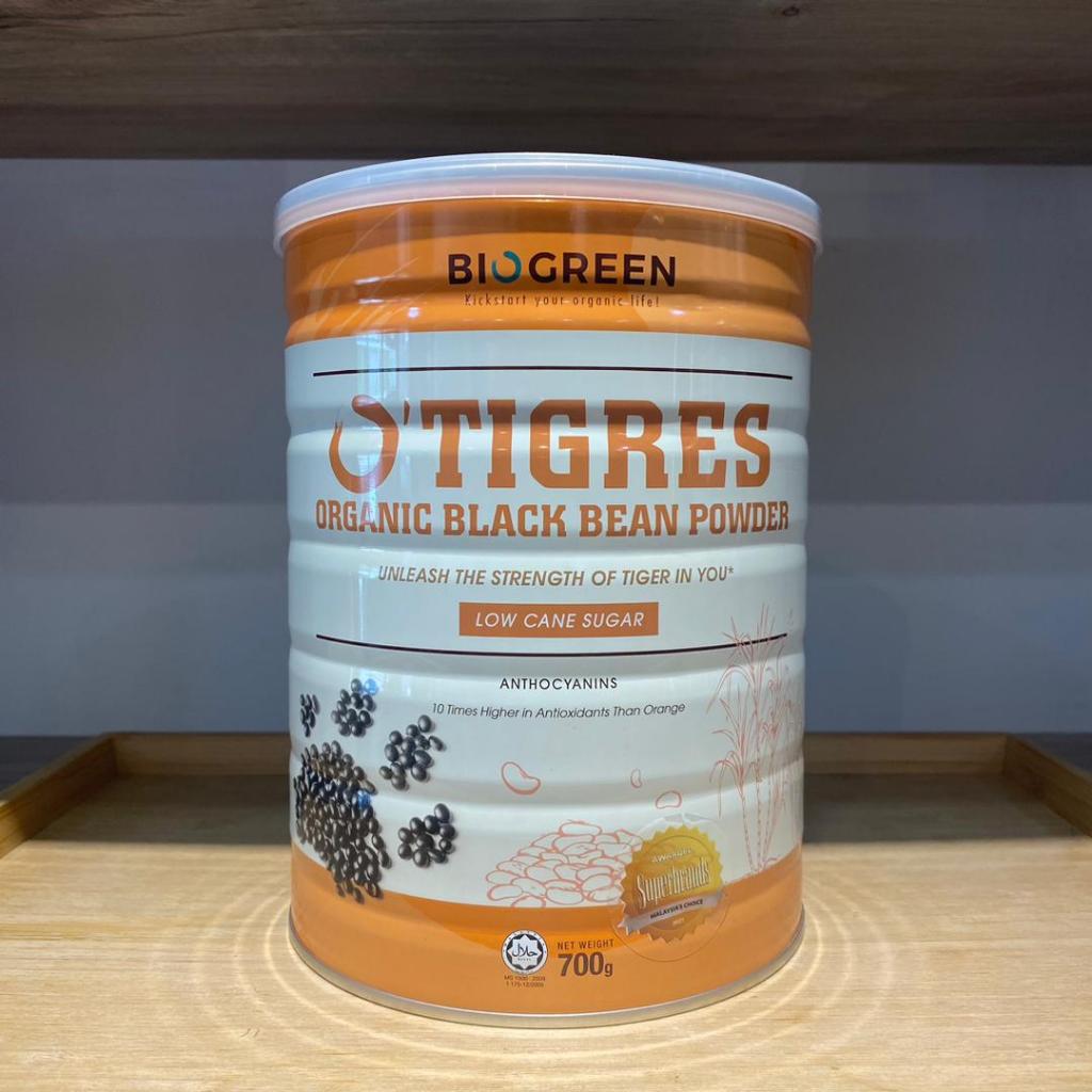 Biogreen O'Tigres Organic Black Bean Powder Low Cane Sugar 700g ...