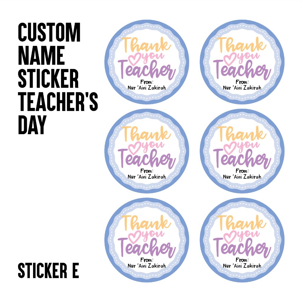 Sticker Hari Guru / Sticker Teacher / Hadiah Hari Guru / Teachers Day ...