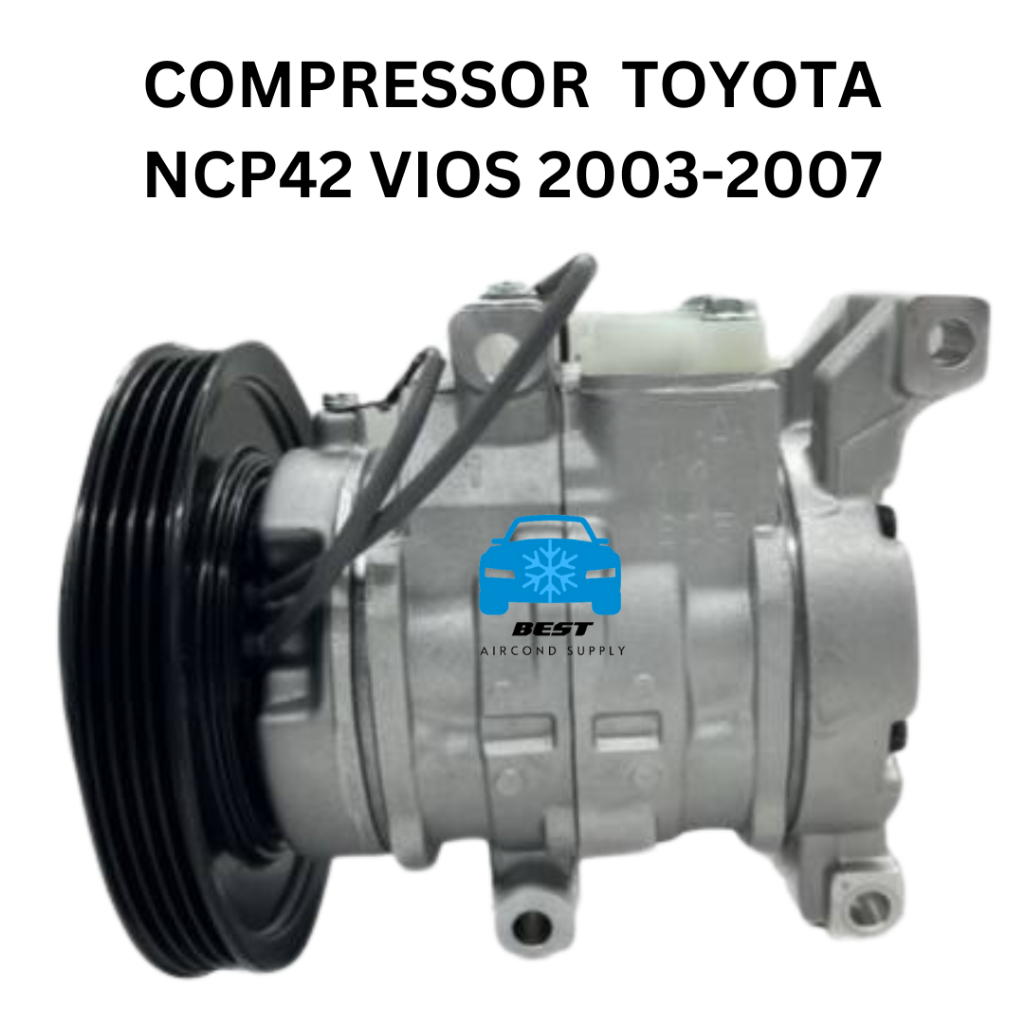 Compressor New Aircond Toyota Vios NCP42 2003-2007 4Pk | Shopee Malaysia