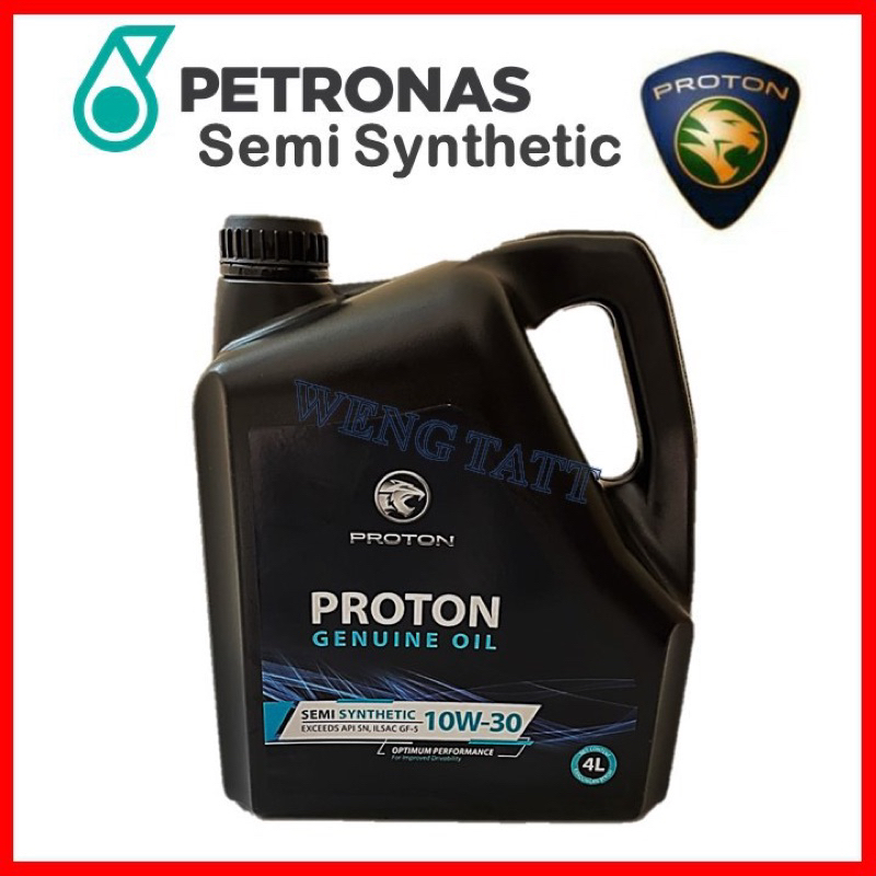B186E048 Proton SN 10W30 semi synthetic engine oil (4 liter) for CAMPRO ...
