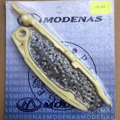 MODENAS GT128 TIMING CHAIN & TENSIONER CHAIN TENSIONER GUIDE + TIMING ...
