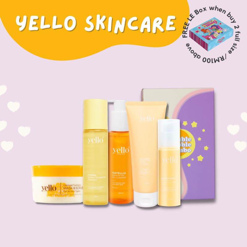 Yello Skincare OTMS Cynara Essence Oatmino Oatellia Cleanser Snowmeric ...