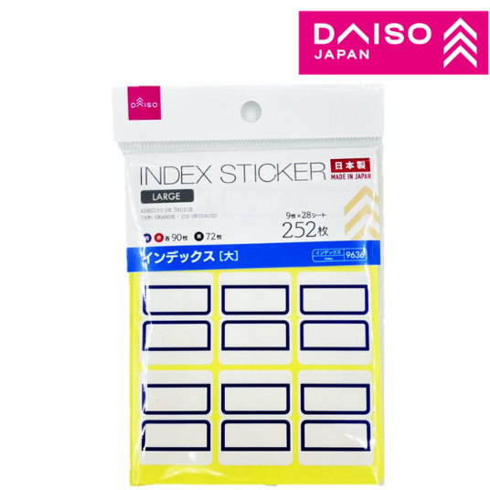 DAISO NO 9636 INDEX STICKER 252 PCS ( Large ) | Shopee Malaysia
