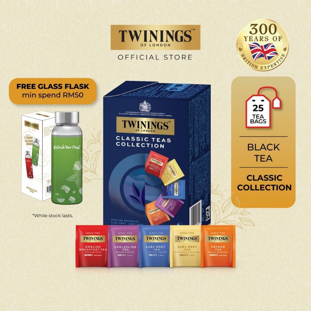 TWININGS Classic Teas Collections (20's x 2g) | Koleksi Teh Klasik ...