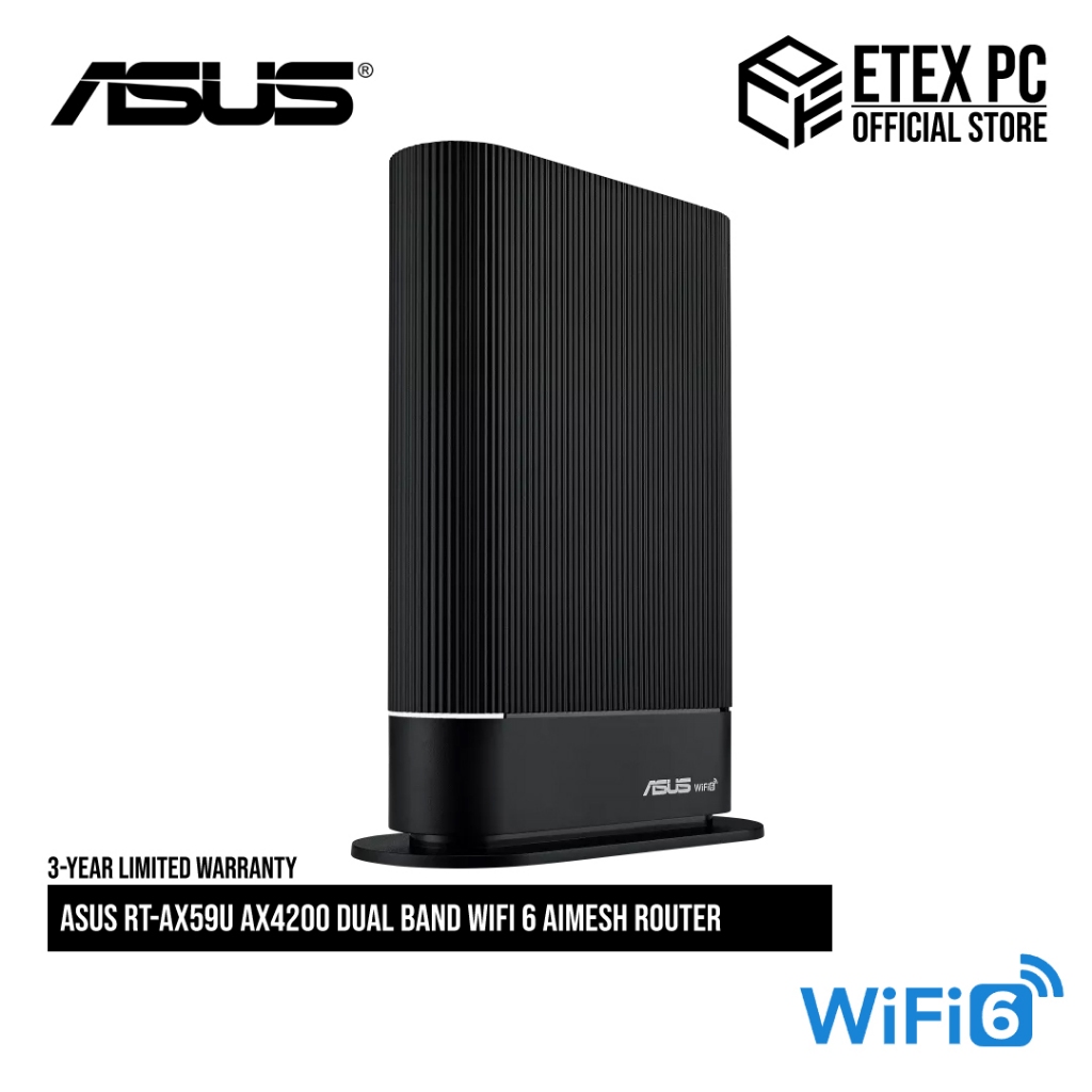ASUS RT-AX59U AX4200 Dual Band WiFi 6 AiMesh Router # RT-AX59U | Shopee ...