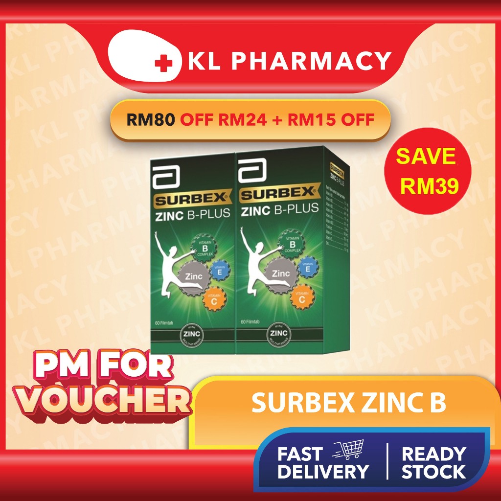 Surbex Zinc B plus 60'sx1 / 60's x2 /10s /30s x1 | Shopee Malaysia