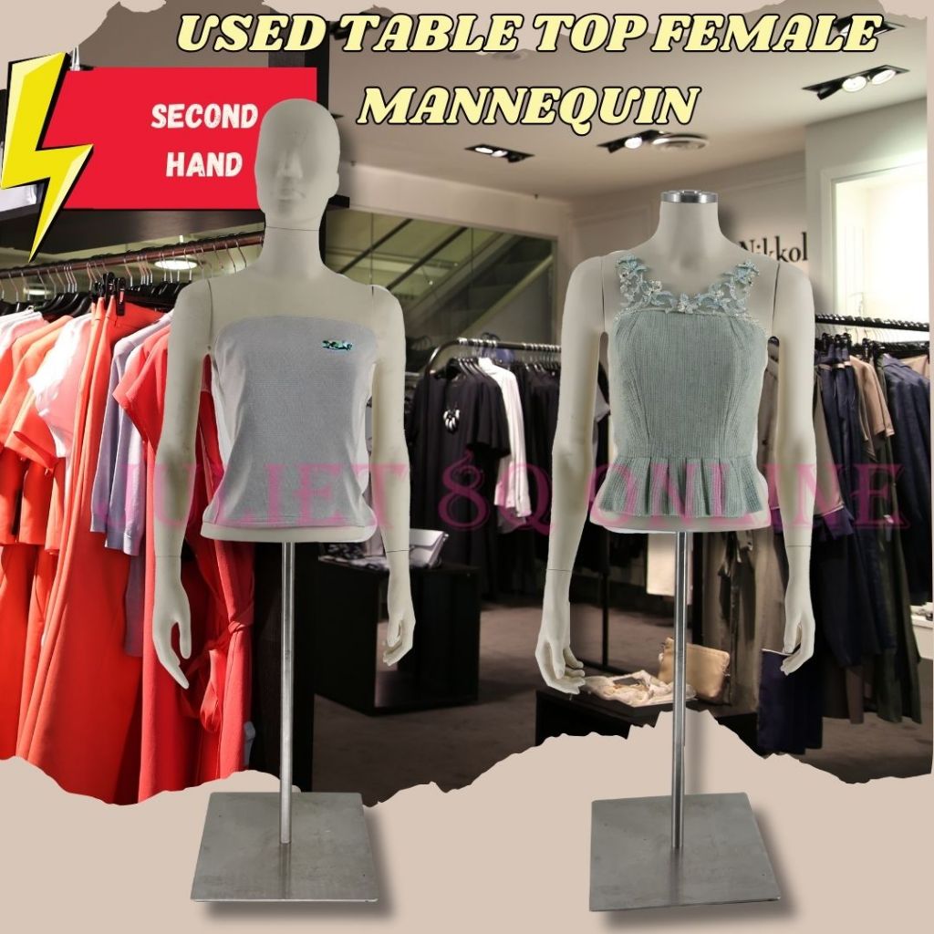 [Juliet8Q] Used Mannequin Stand Second Hand Table Top Mannequin Letak ...