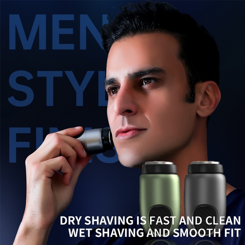 Man face shaver razor Portable Mini Electric Shaver mesin rambut pisau ...