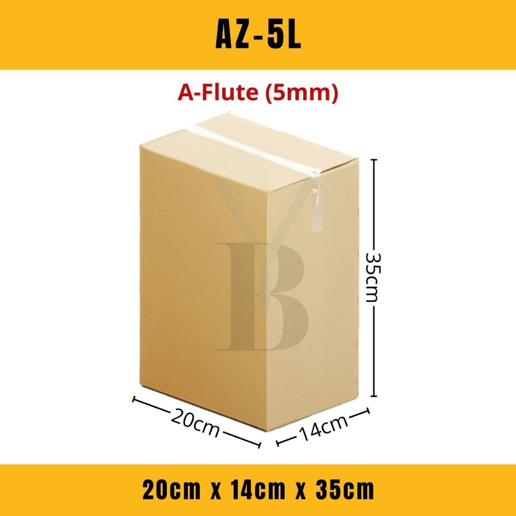 Carton Box Packaging Box Packing Box Paper Boxes Kotak Shipping Parcel Box (A-Flute) | Shopee ...