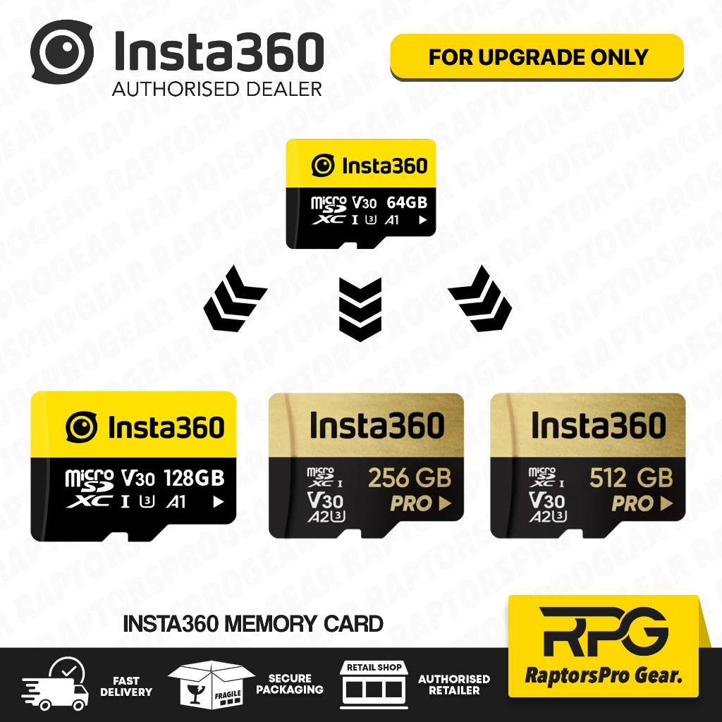 [FOR UPGRADE ONLY] - Insta360 Memory Card Class 10 V30 (128GB/256GB ...