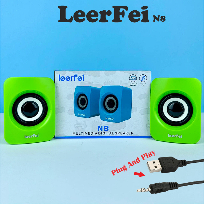 Mini Speakers Surround Computer Speakers with Stereo USB Wired Powered ...
