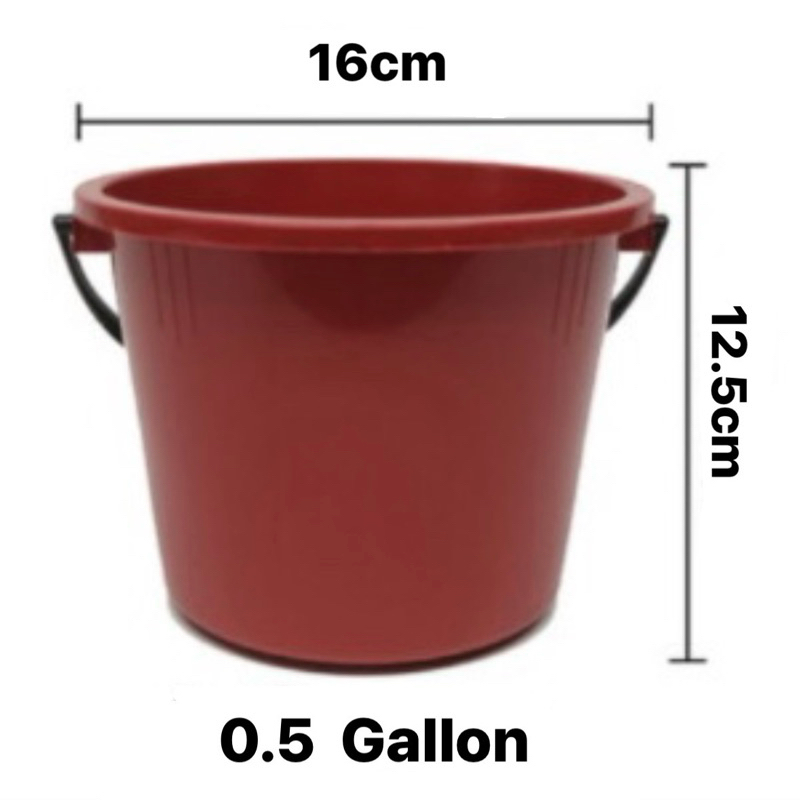 1-6 gallon Plastic Pail / Bucket / Baldi Air/ Bakul/ Tong Mop | Shopee ...