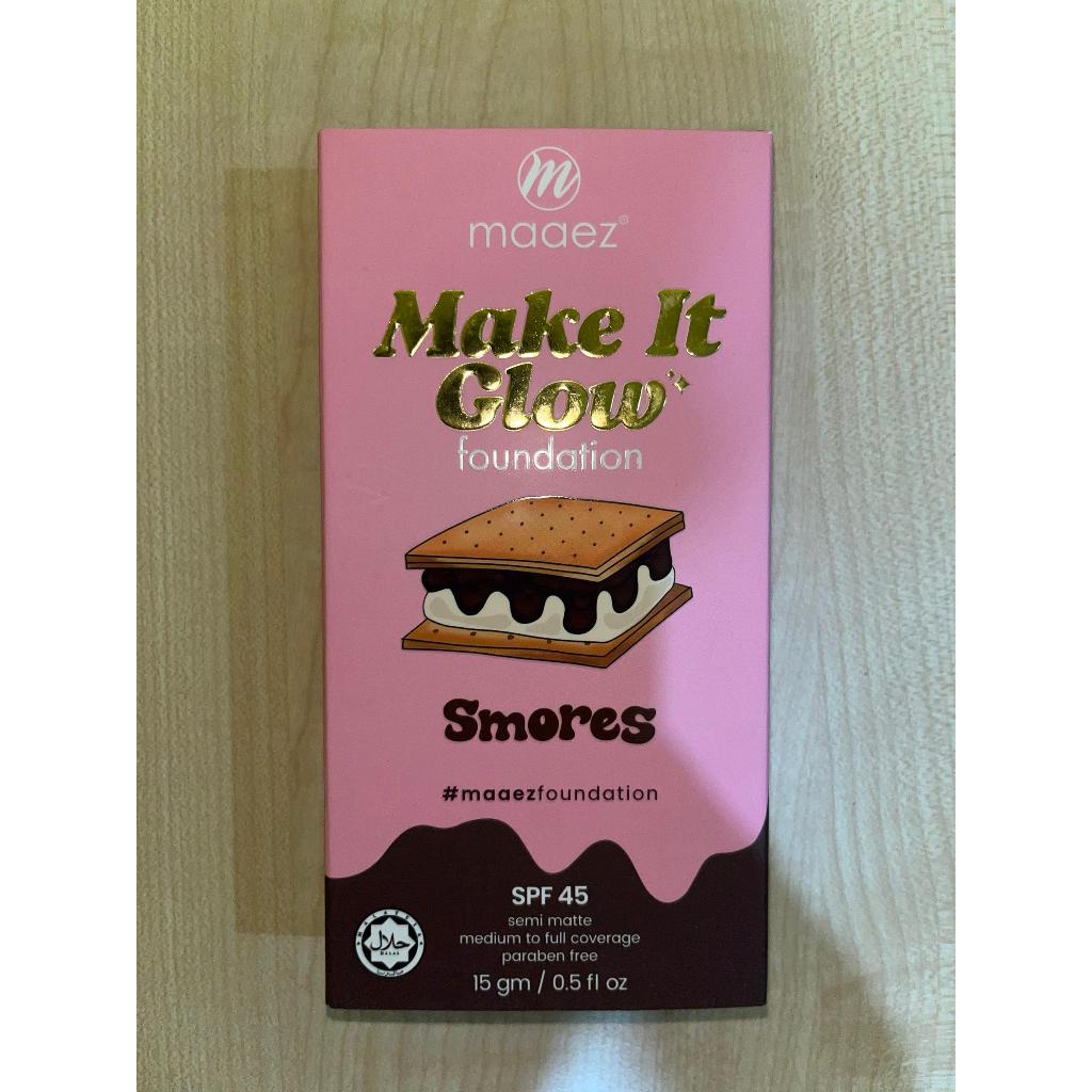 MAAEZ FOUNDATION 15GM SNOW/HONEY/CAREMAL/TRUFFLE/BROWNIES/WOOPIE PIE💄 ...