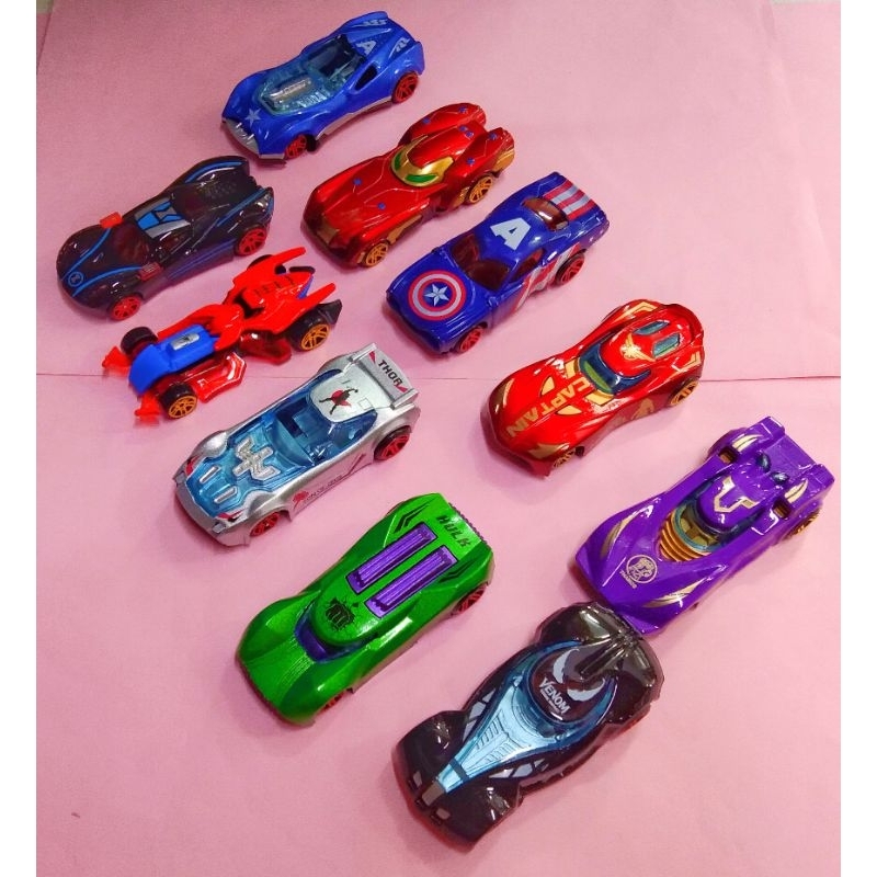 Avengers Super Hero Car 1:64 Alloy Diecast Toy Kereta Mini Mainan Kanak ...