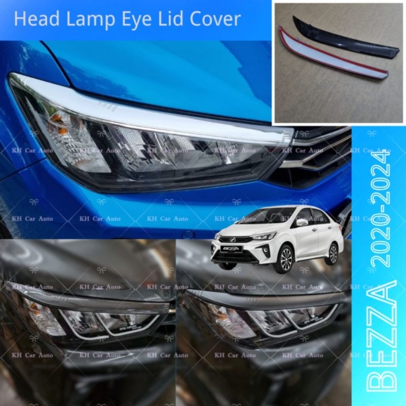 Perodua Bezza 2020-2024 Car Front Head Lamp Eye Lid Cover KH Car Auto ...